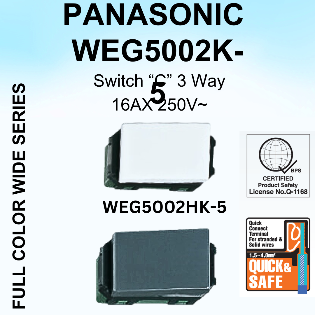 PANASONIC - WIDE SERIES - Switch "C" 3 Way - WEG5002 - Ecoson ...